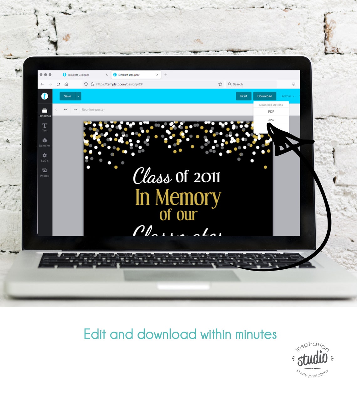 High School Reunion in Memory of Classmates Poster Template, College ...