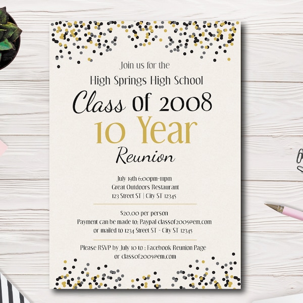 60th Class Reunion - Etsy