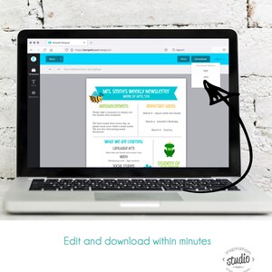 Editable Weekly Teacher Newsletter Template | Bugs and Critters ...