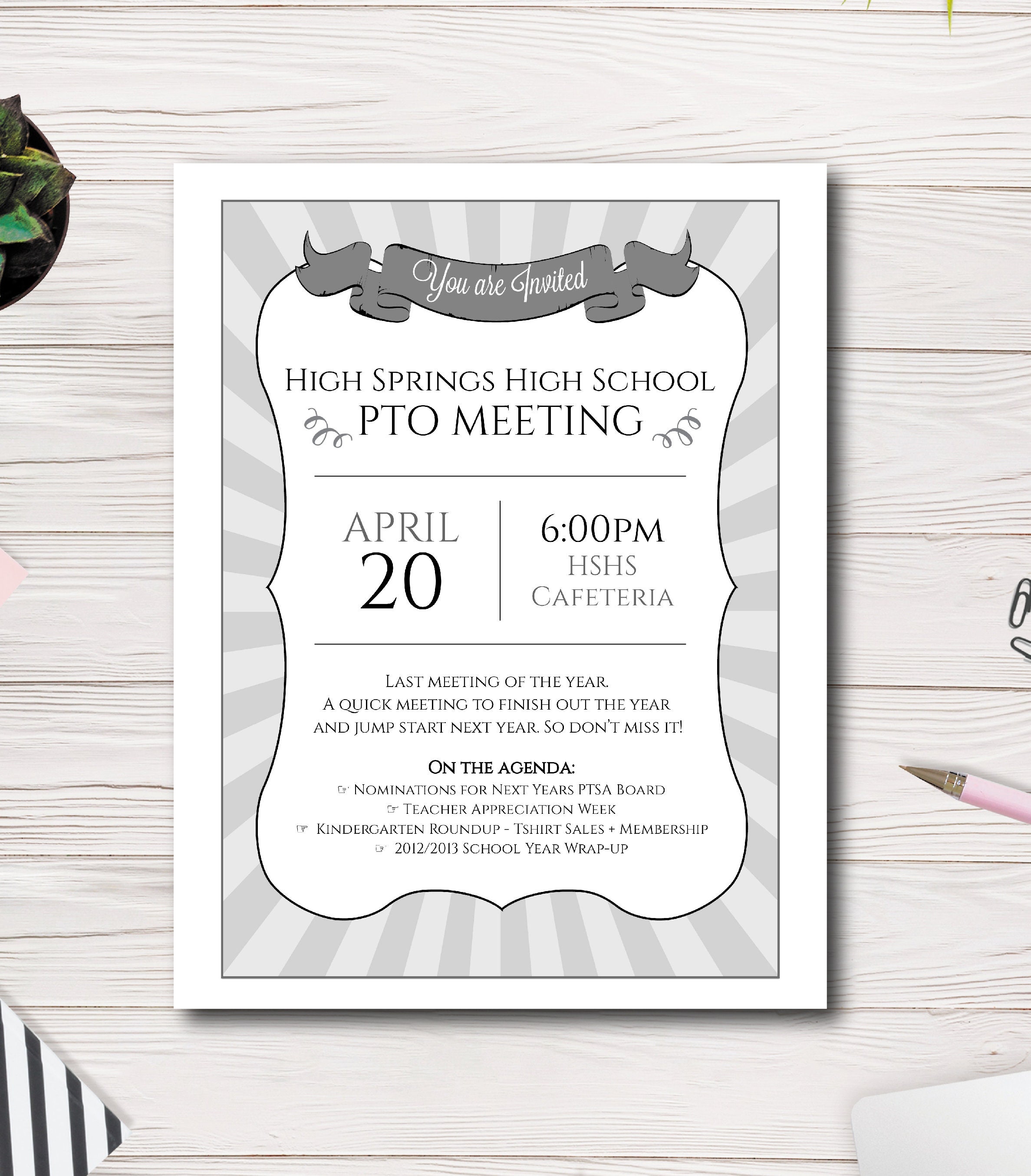 Announcement Examples Meeting