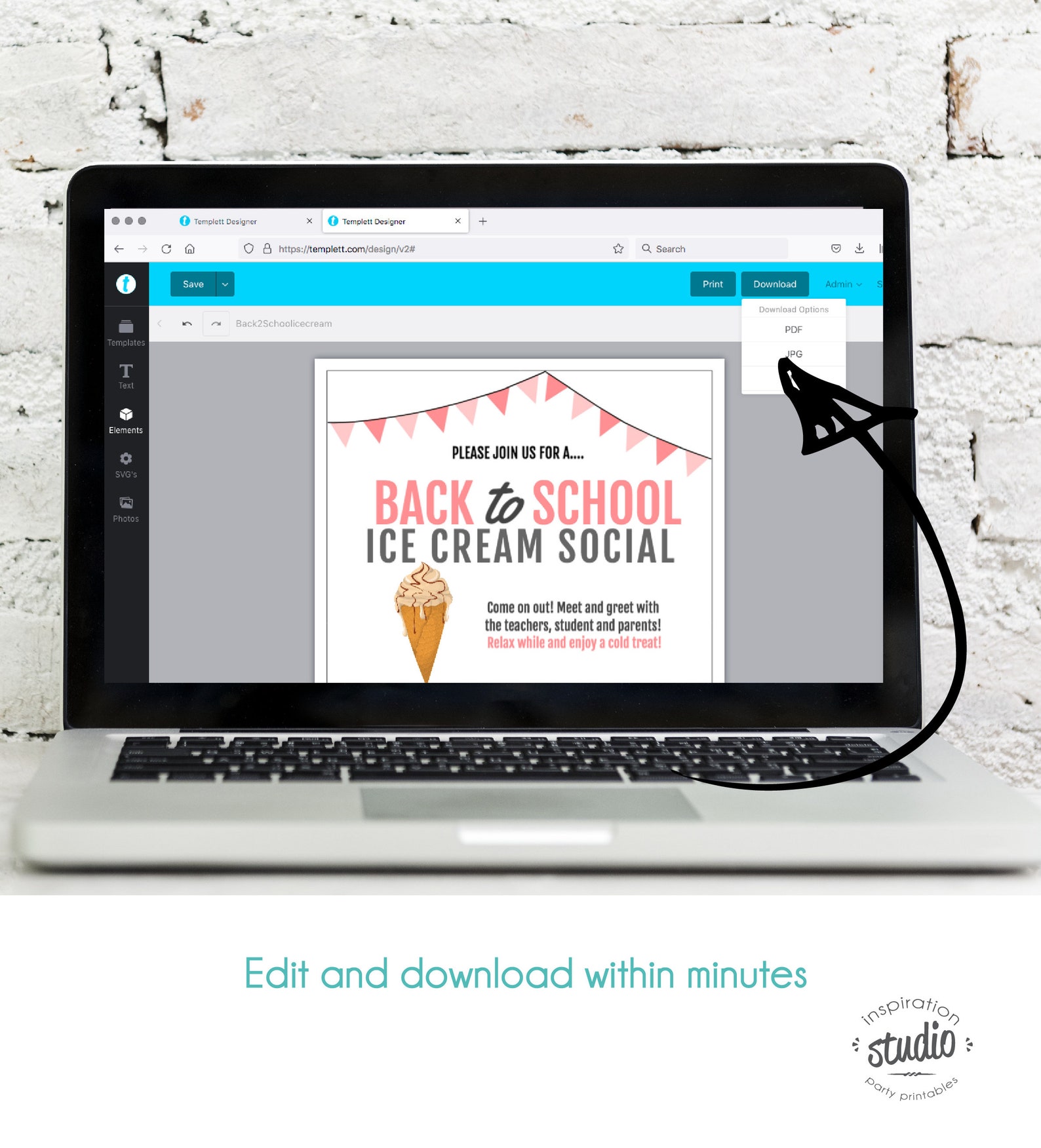 Back to School Ice Cream Social Event Flyer Printable - Etsy
