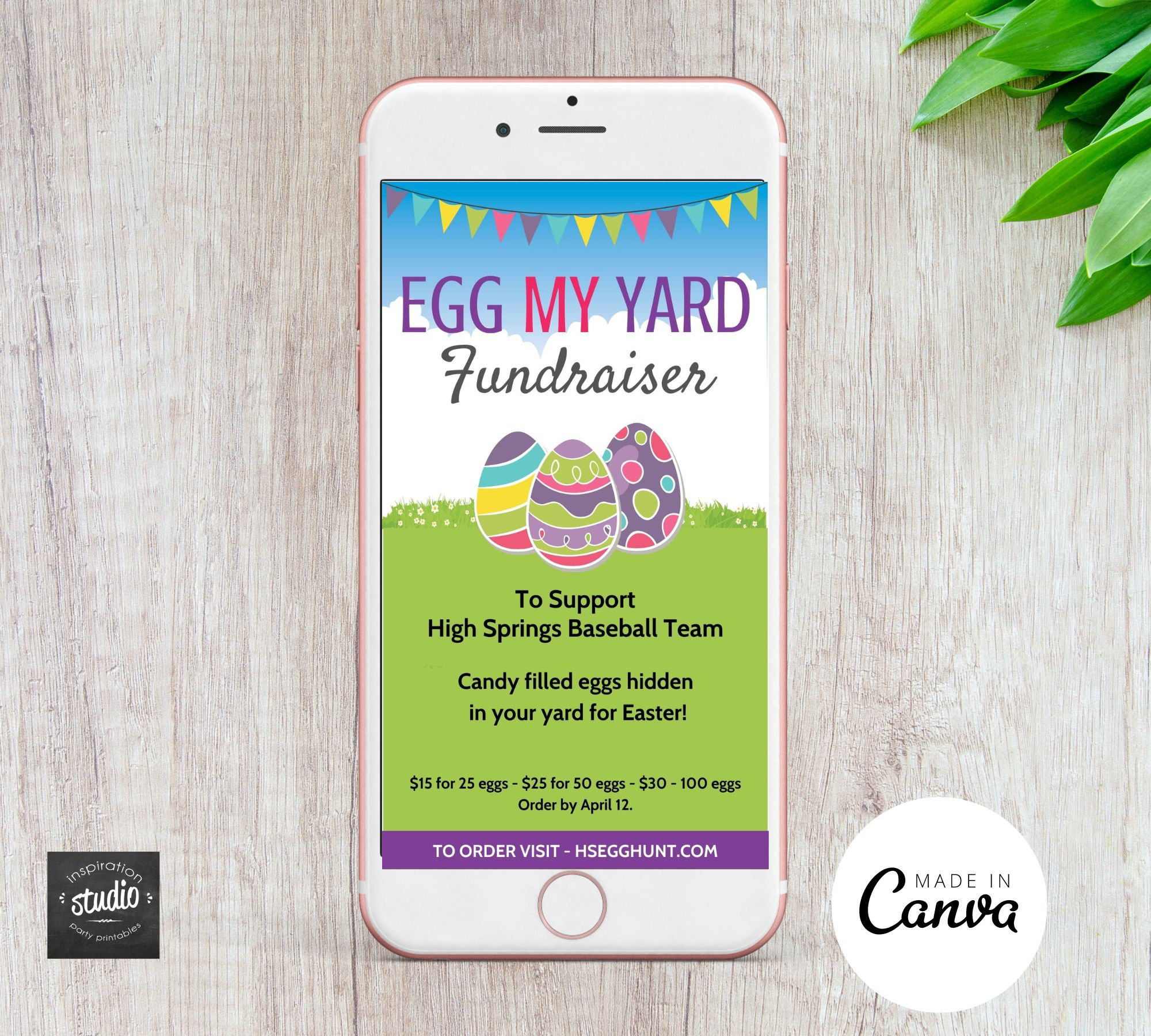 Editable Egg My Yard Text Flyer and Social Media Graphic | Easter ...