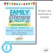Family Literacy Night Event Flyer Template, School Book Night Flyer ...