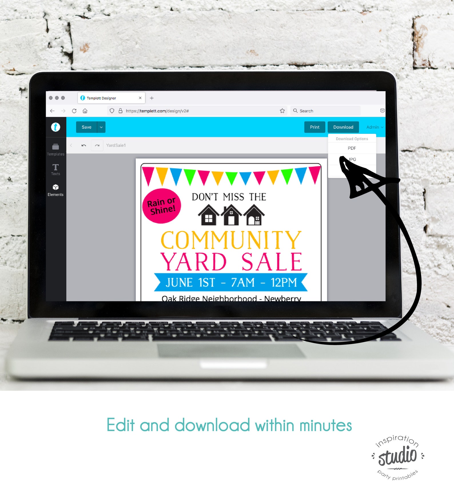 Community Yard Sale Flyer Template Spring Garage Sale Flyer - Etsy