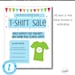 T-shirt Sales Flyer Template PTA PTSA PTO Church - Etsy