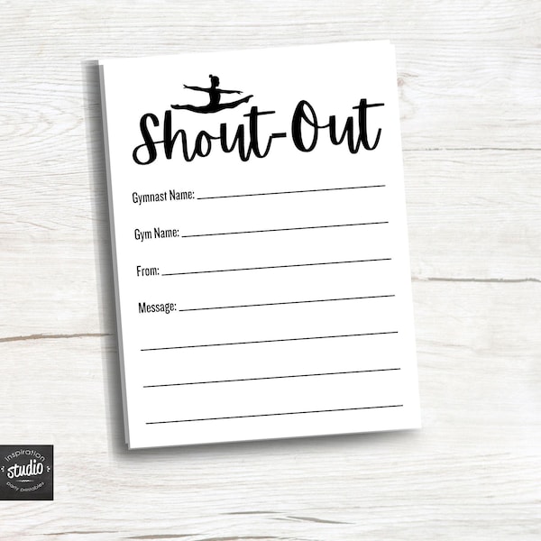Printable Shout Out Template - Etsy
