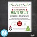 Christmas Movie Night Flyer Template, Movie Night, Family Movie Night ...