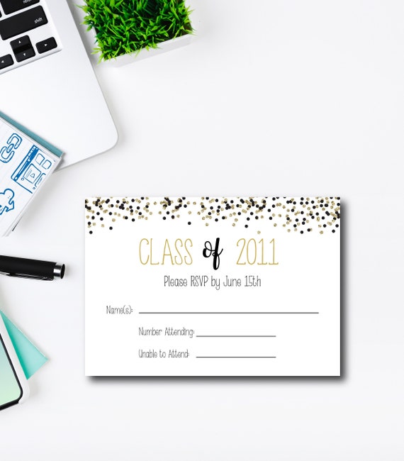 High School Reunion Response Card Template, College Reunion, Family ...