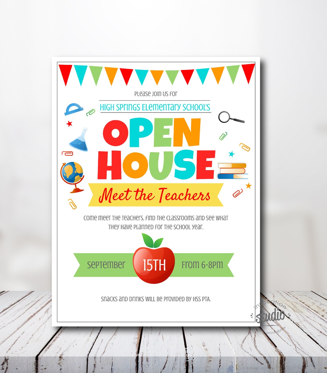 School Open House Flyer Template Back to School Flyer PTA - Etsy