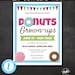 Donuts With Grown-ups Flyer Template Donuts With Mom Donuts With Dad ...
