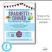 Spaghetti Dinner Fundraiser Flyer and Tickets Template, Pasta Dinner ...