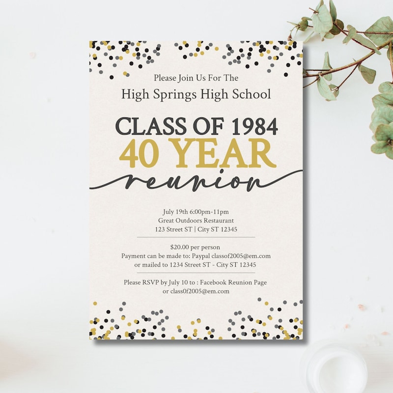 50th Class Reunion - Etsy