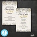 High School Reunion Template, College Reunion, Printable Program Double ...