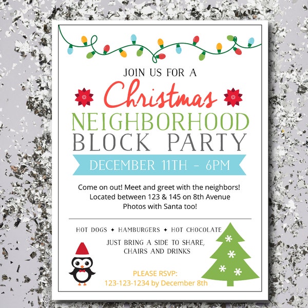 Meet the Neighbors Party Invite - Etsy