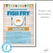 Fish Fry Fundraiser Flyer Template | Benefit Flyer | Fish Dinner ...