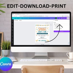 Customizable Spring Craft Fair Flyer Template | It Can Be Used for ...