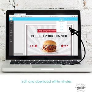 Pulled Pork Fundraiser Flyer Template, Barbecue Dinner Fundraiser Flyer ...