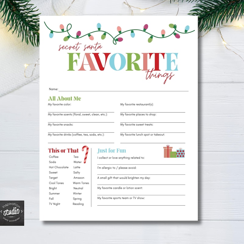 Secrets Santa Tags - Etsy