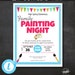 Family Painting Night Event Flyer Template Art Night Fundraiser Flyer ...