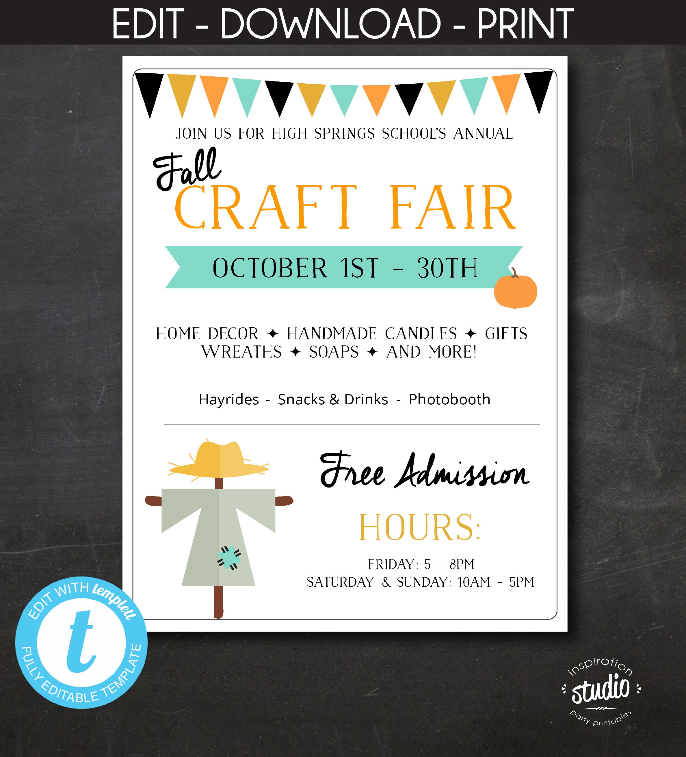 Craft Fair Flyer Template Free Download
