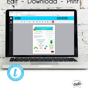 Editable Weekly Teacher Newsletter Template | Bugs and Critters ...