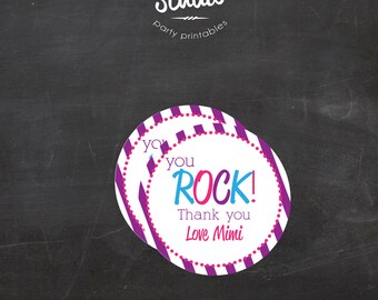 Rock star thank you | Etsy