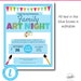 Family Art Night Event Flyer Template Painting Night - Etsy