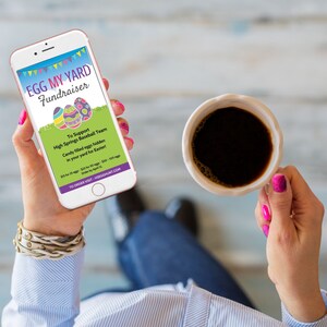 Editable Egg My Yard Text Flyer and Social Media Graphic Easter ...