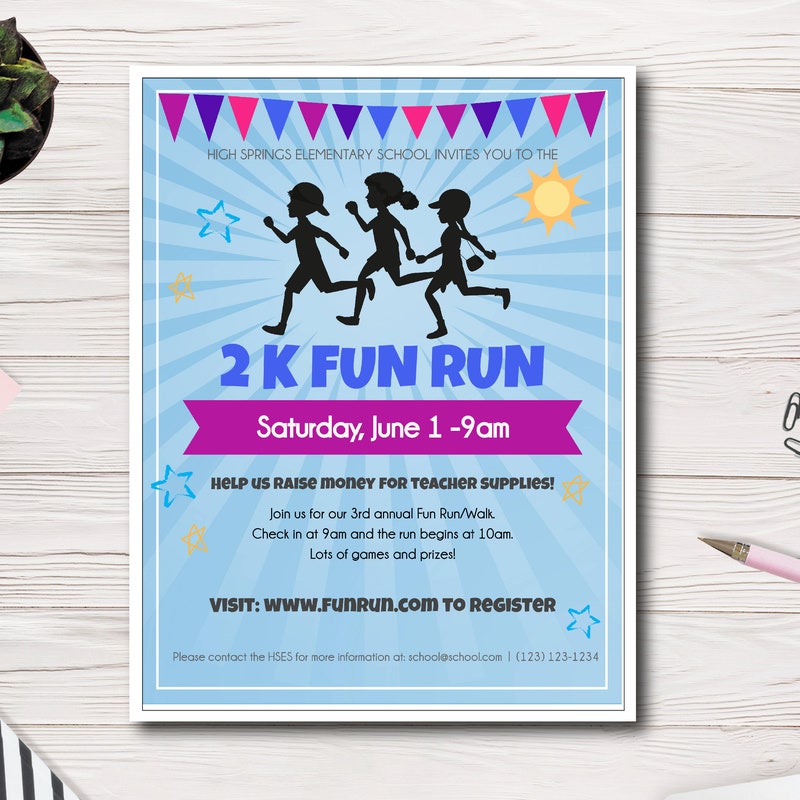 Walk a Thon Flyer - Etsy