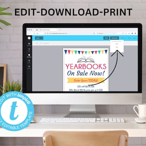 Yearbook Sale Flyer Template, School Template, Yearbooks on Sale Flyer ...