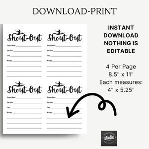 Gymnastics Shout-out Flyer | Printable Flyer | Gymnastics Booster Club ...
