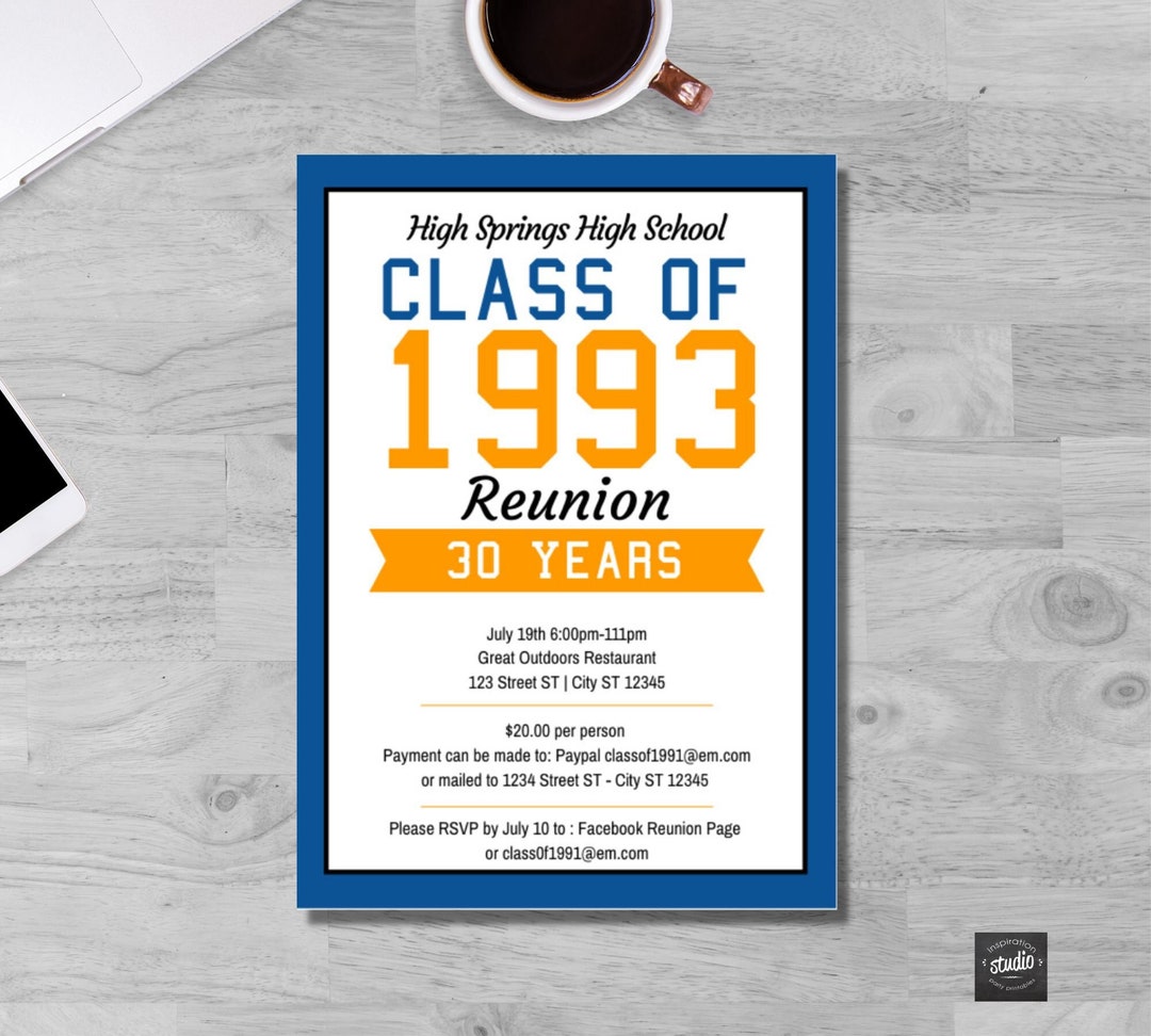 High School Reunion Invite Template | College Reunion | Pick Your ...