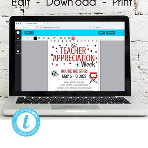 You're the Star Teacher Appreciation Week Flyer Template, Elementary ...