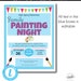 Family Painting Night Event Flyer Template Art Night Fundraiser Flyer ...