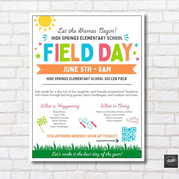 Field Day Poster - Etsy
