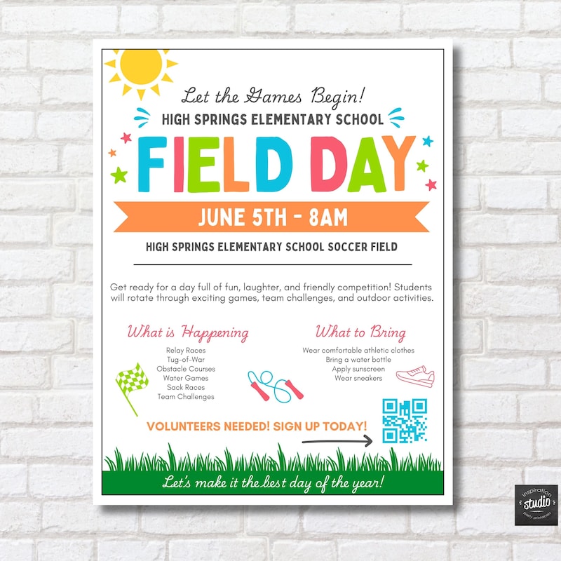 Field Day Poster - Etsy