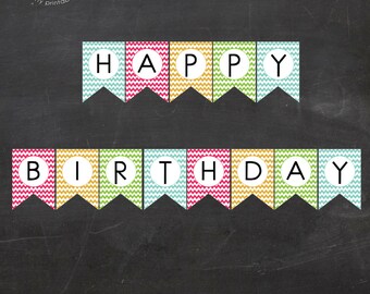 Chevron Pennant | Etsy