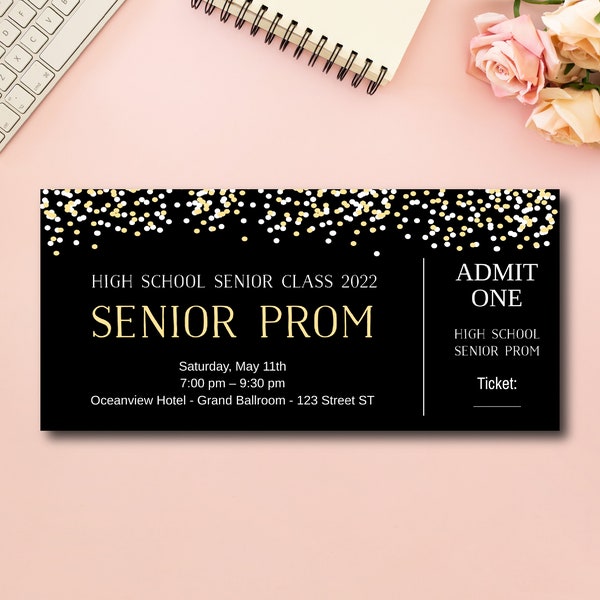 Prom Ticket - Etsy