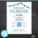Meeting Announcement Flyer Easy to Use Template Edit - Etsy