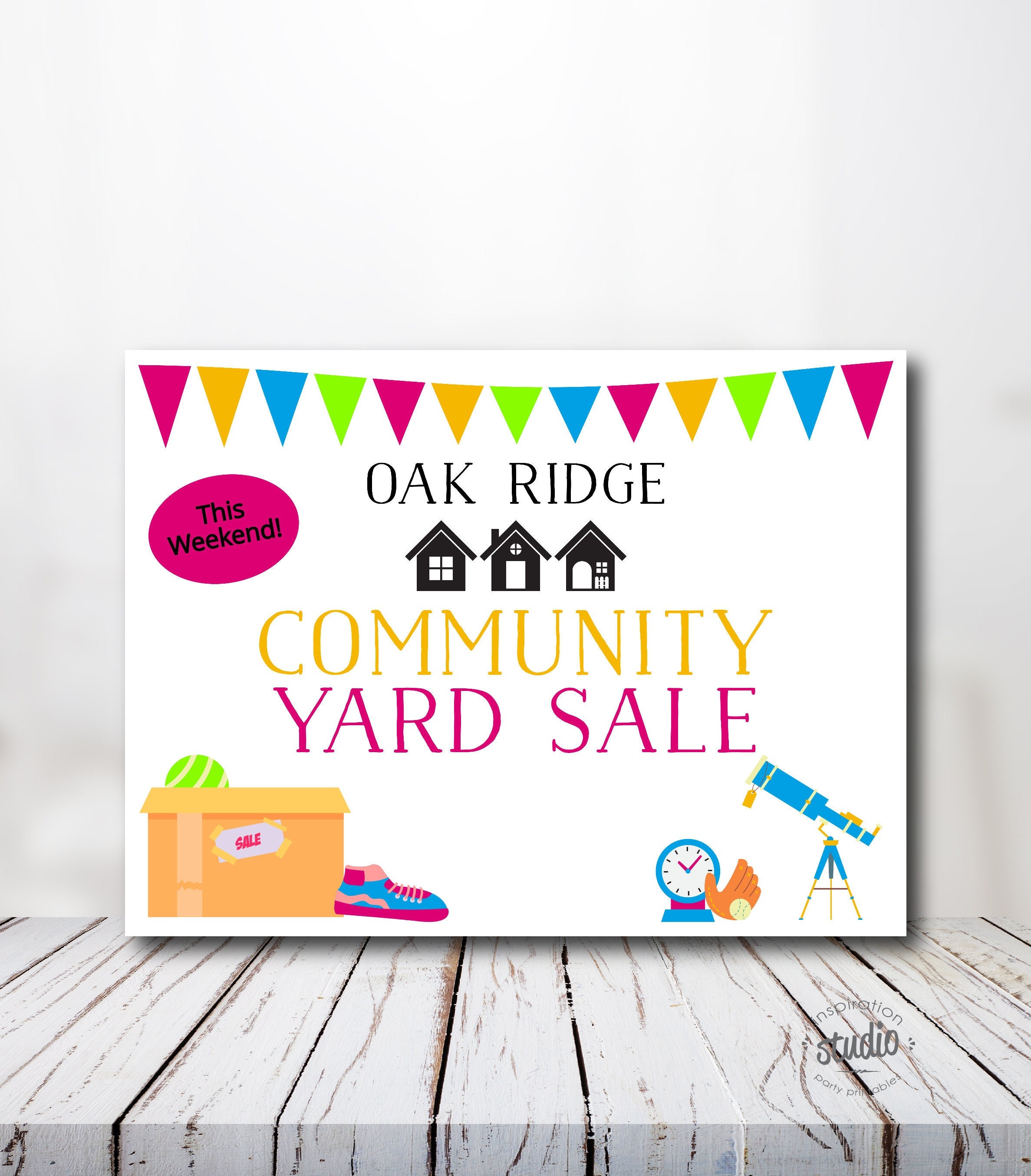 Community Yard Sale Sign