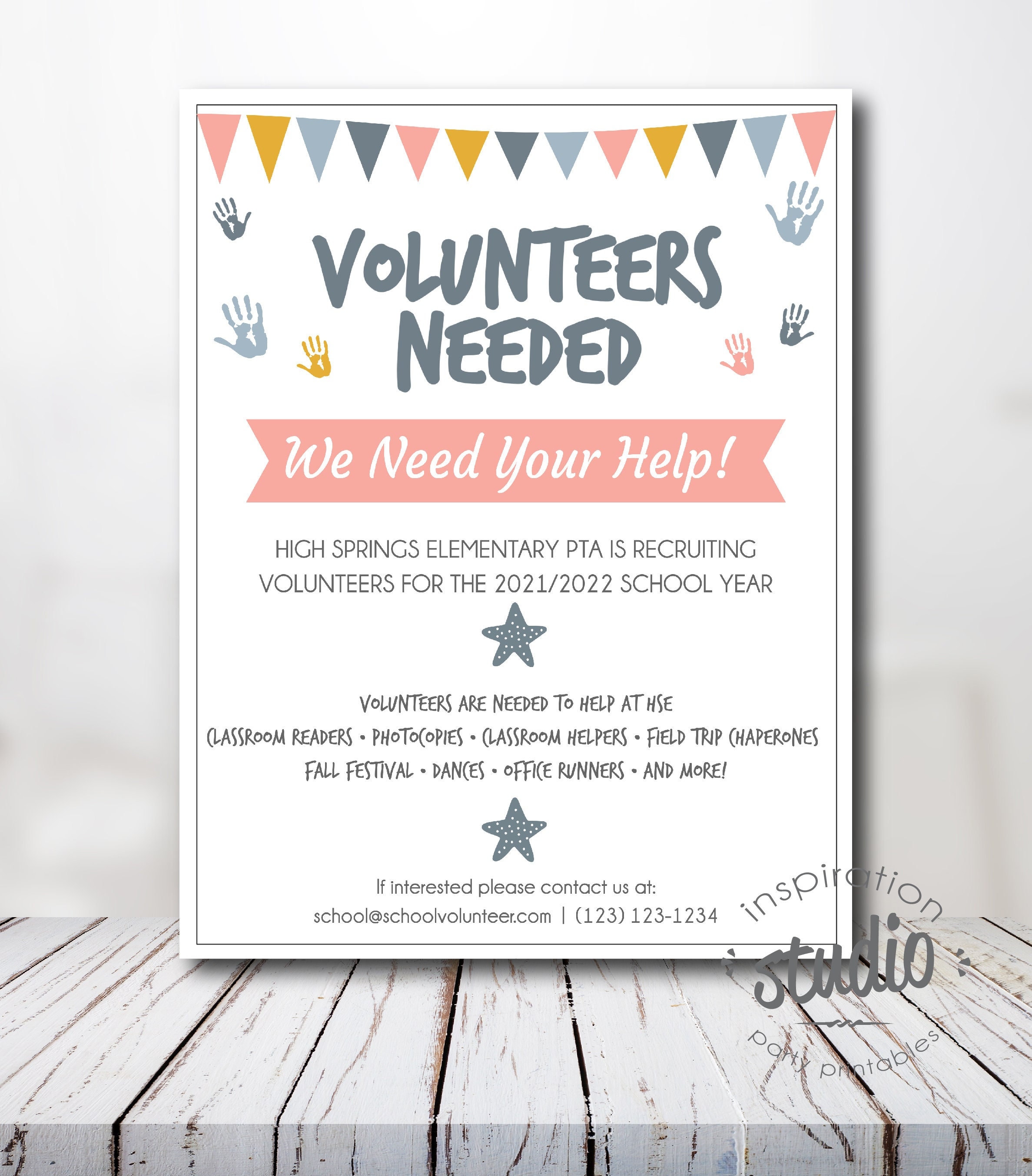Volunteers Wanted Poster Template