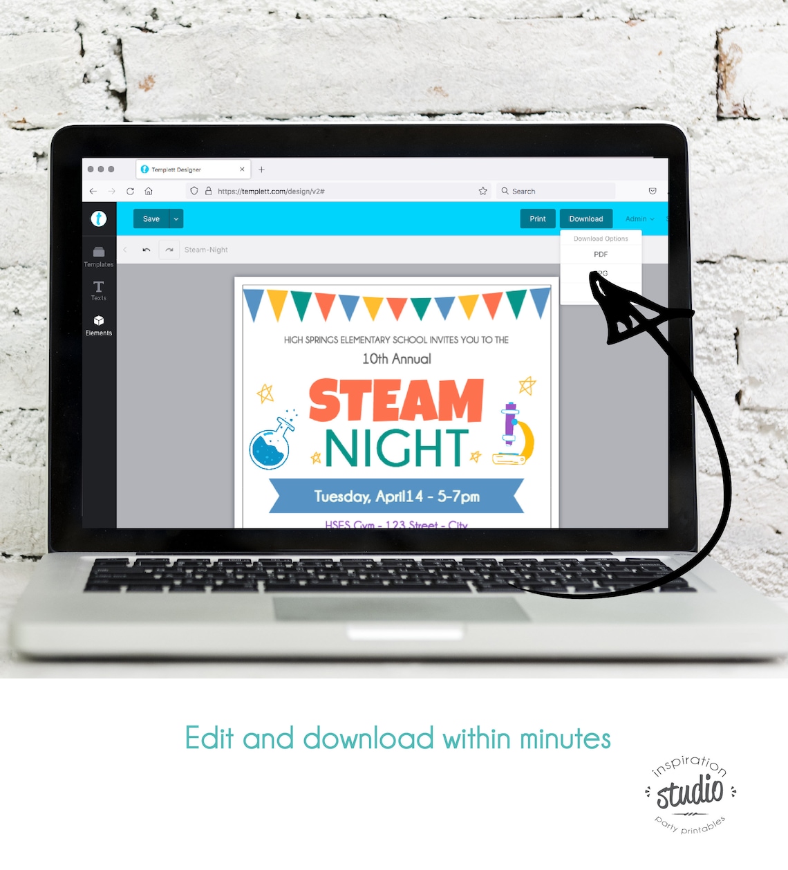 Steam Night Event Flyer Template School STEM Night Flyer - Etsy