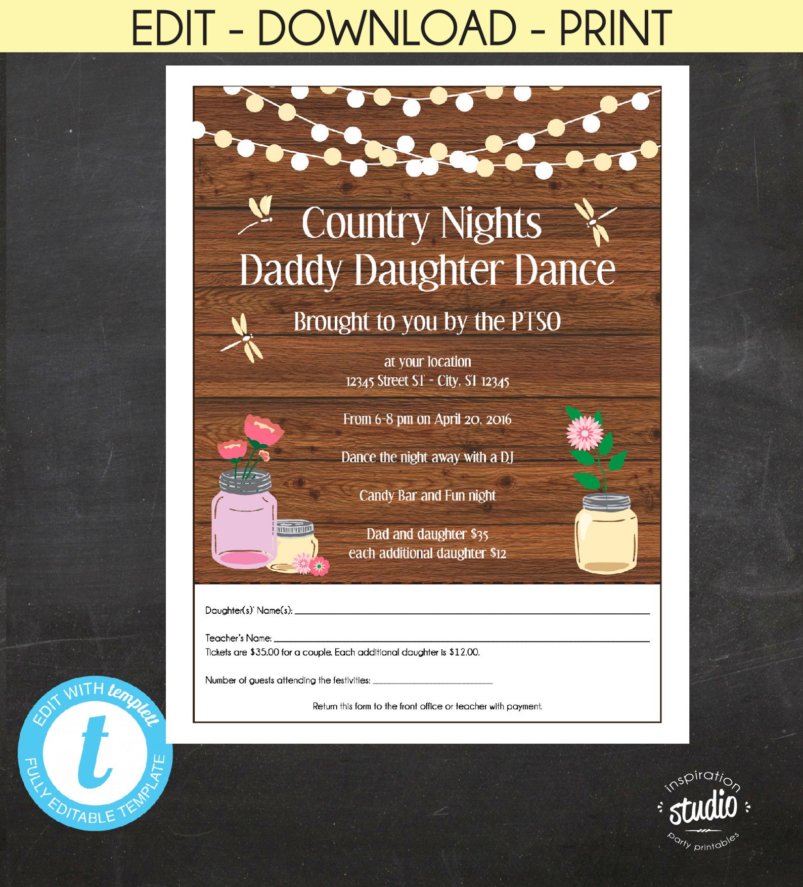 Country Nights Father Daughter Dance Daddy Daughter Dance | Etsy