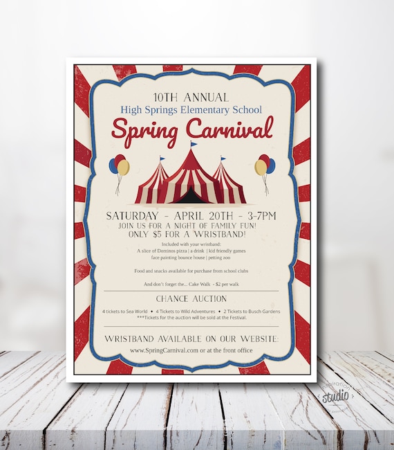 Spring Carnival Flyer Template