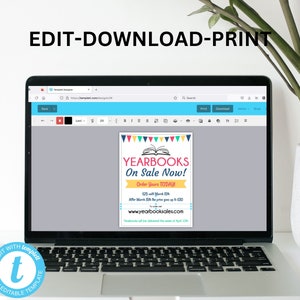 Yearbook Sale Flyer Template, School Template, Yearbooks on Sale Flyer ...