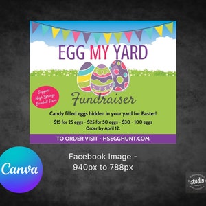Editable Egg My Yard Text Flyer and Social Media Graphic | Easter ...