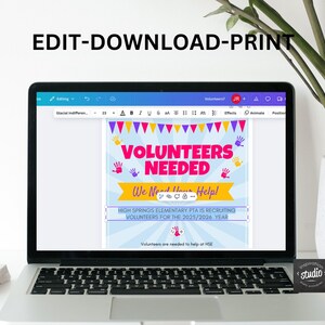 Volunteers Needed Flyer Template | Back to School Flyer | Volunteer ...