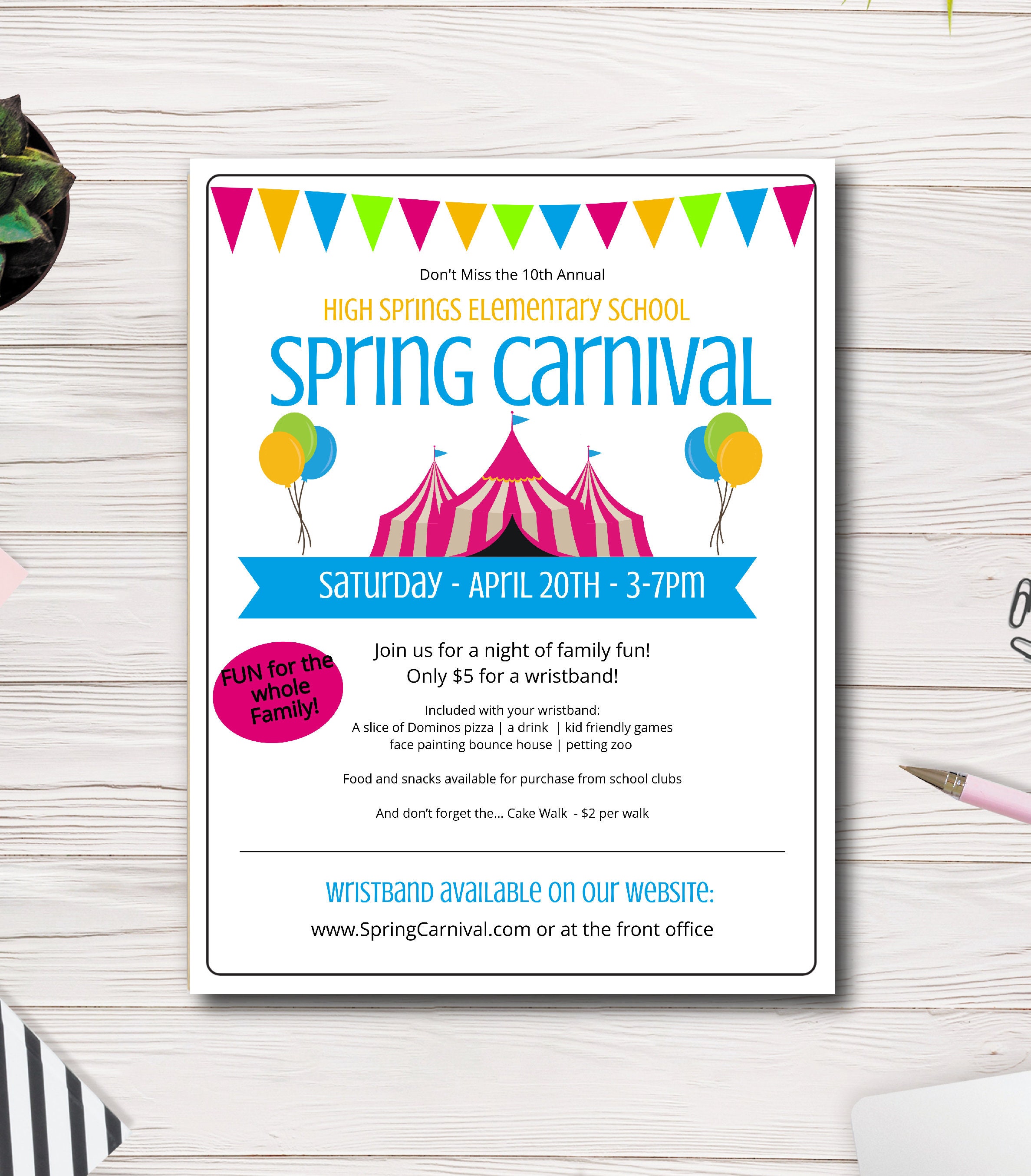 Spring Carnival Flyer Template