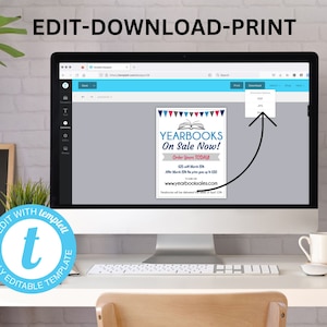 Yearbook Sale Flyer Template, School Template, Yearbooks on Sale Now ...