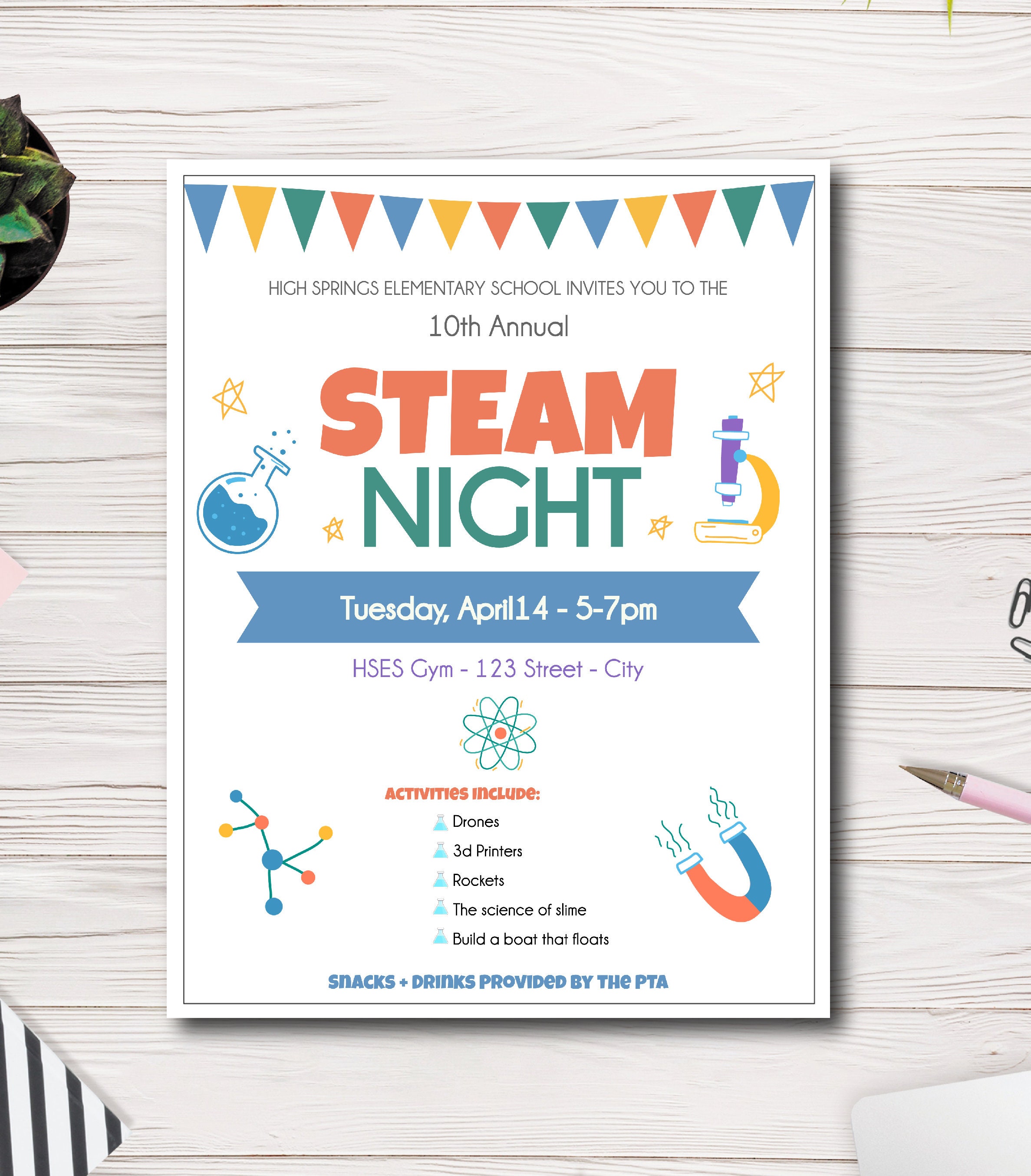 Family Science Night Flyer